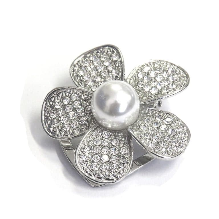 1020340 Crystal Flower Scarf Clips (Not Magnetic) | SHSales Jewellery ...