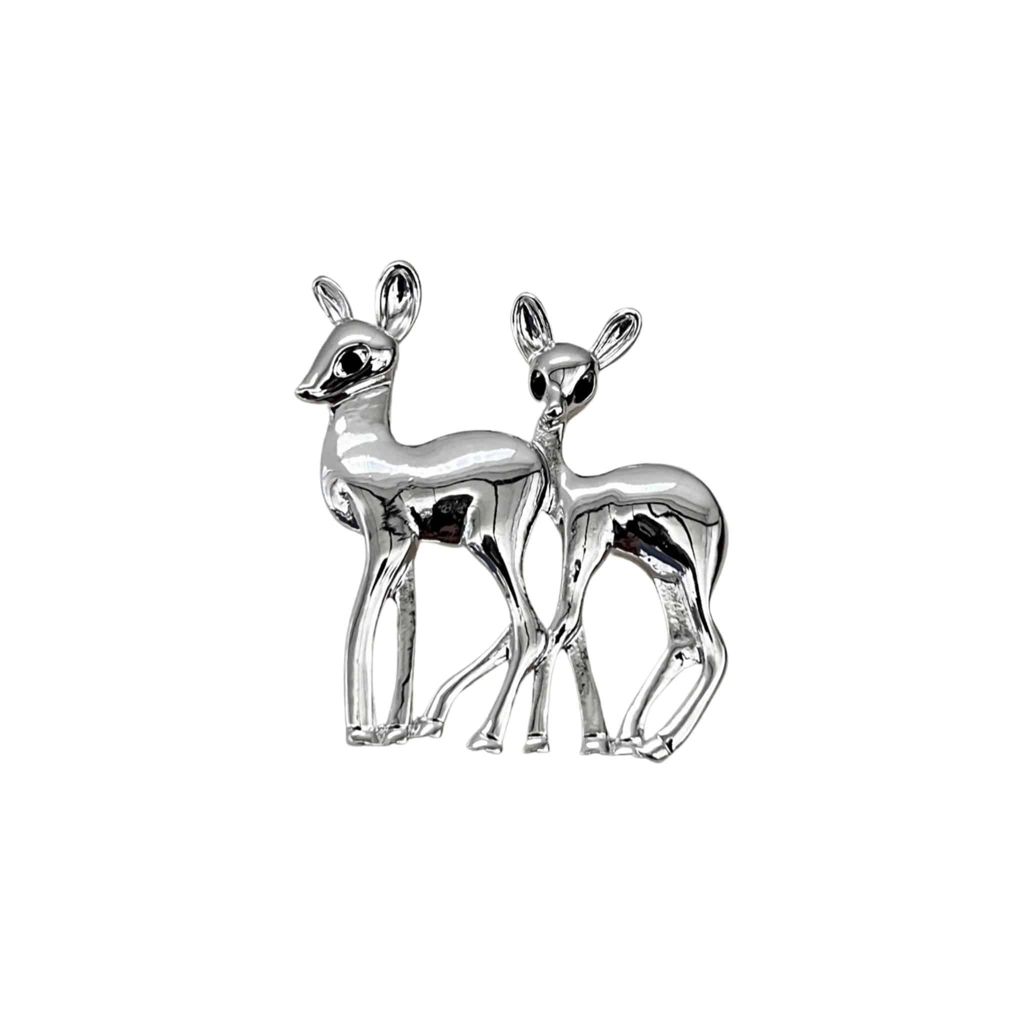T9786 Bambi Sweet Silver-Tone Deer Brooch | SHSales Jewellery & Scarves ...