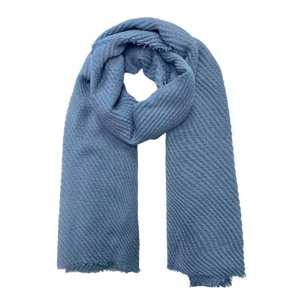SHTR65754 DENIM BLUE Pastel Crinkle Effect Scarf – Denim Blue | SHSales ...