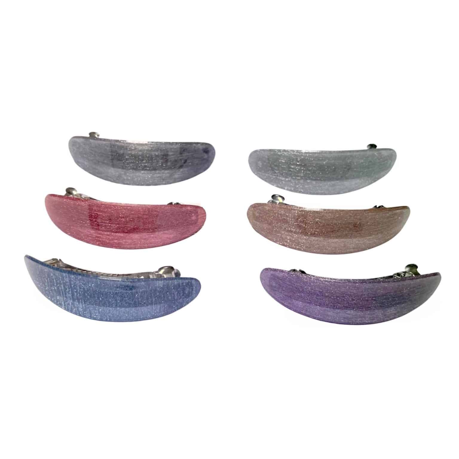 SH8058 Glitter Effect Acrylic Hair Clamp (6 Assorted Colours) | SHSales ...