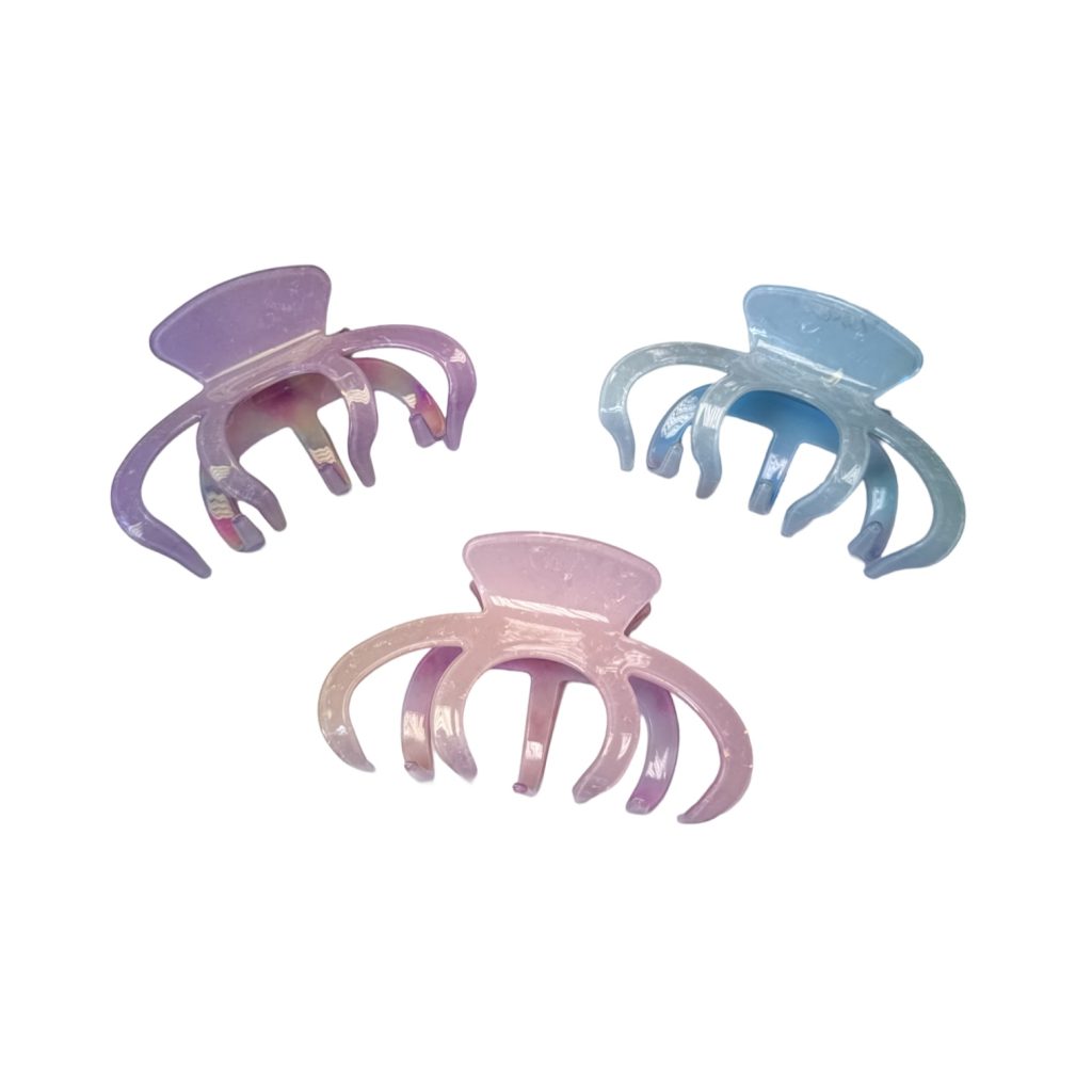 SH0021 Pastel Acrylic Claw Hair Clamp (3 Assorted Colours) | SHSales ...