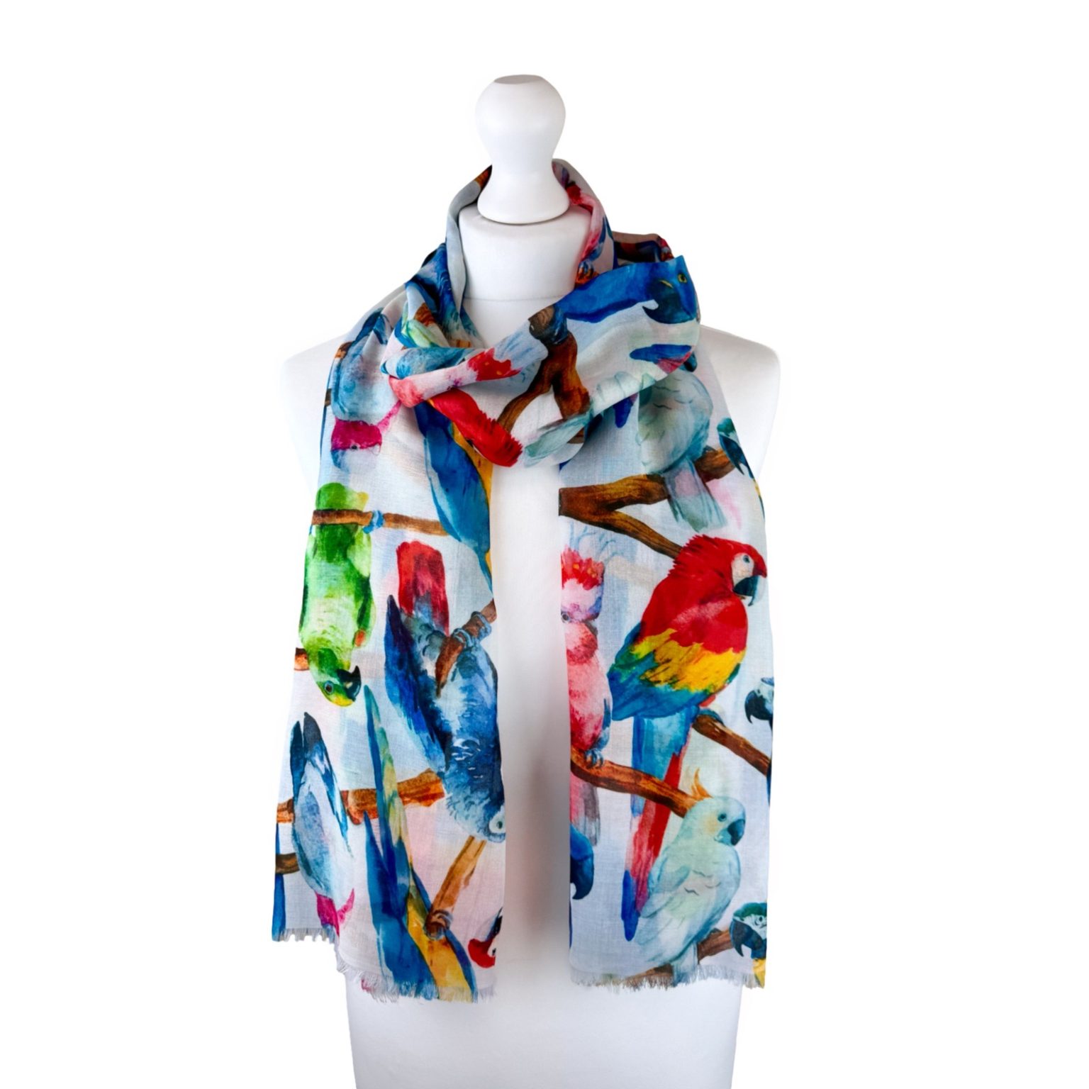 SHLP1597 Exotic Bird Print Scarf (2 Assorted Colours) | SHSales ...